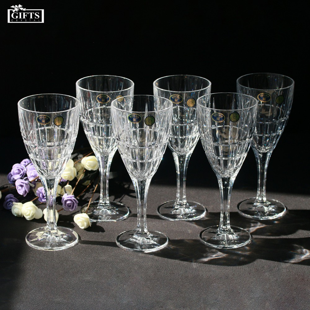 Bộ 6 ly vang đỏ pha lê Bohemia Dover 320ml - Germany S&T