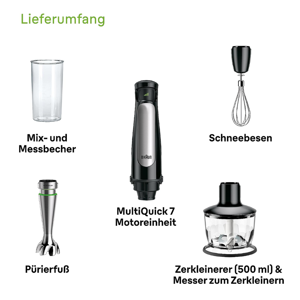 Bộ máy xay cầm tay BRAUN MultiQuick 7 MQ 7035X | Germany S&T