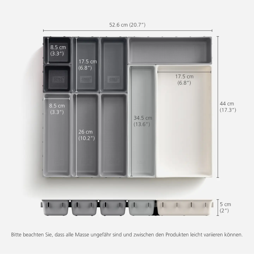 Khay chia ngăn kéo, đựng dao dĩa Joseph Joseph 85200 Blox set 10 màu g