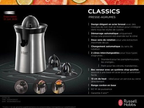 Máy Vắt Cam Russell Hobbs Classics 22760-56 - Germany S&T