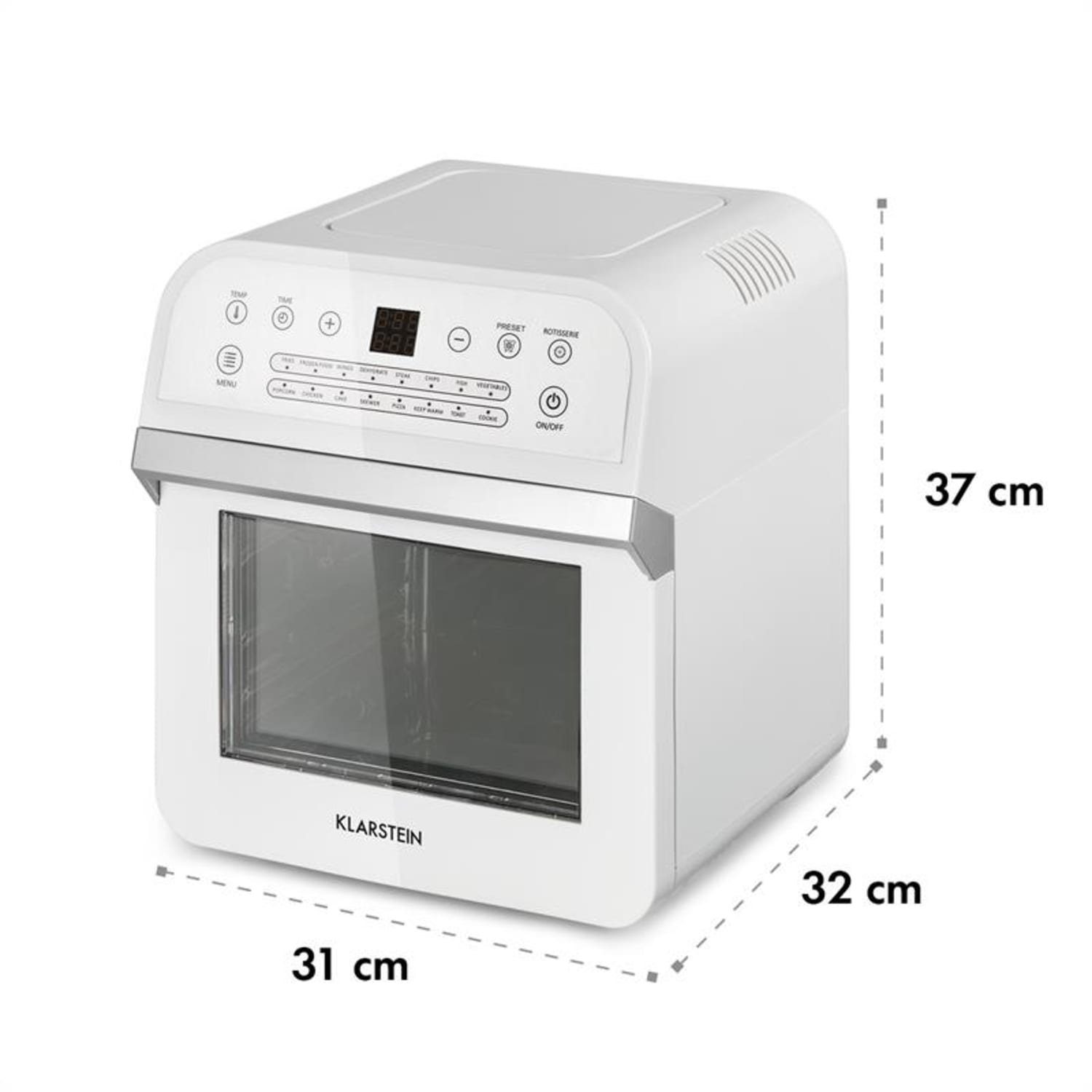 Nồi chiên không dầu Klarstein 12L màu trắng - Germany S&T