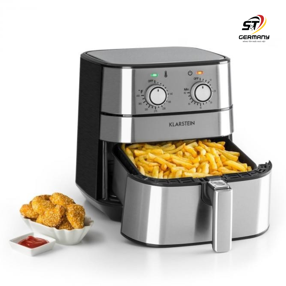 Nồi chiên không dầu Klarstein điều khiển cơ 5,4L - Germany S&T