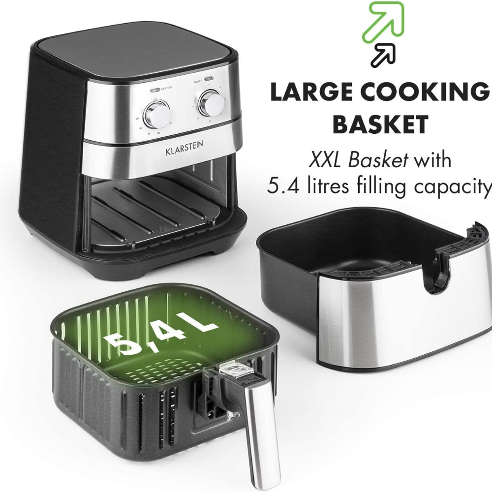 Nồi chiên không dầu Klarstein điều khiển cơ 5,4L - Germany S&T