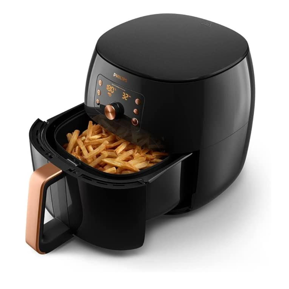 Nồi chiên không dầu Philips HD9860/90 giảm tới 90% chất béo Germany S&