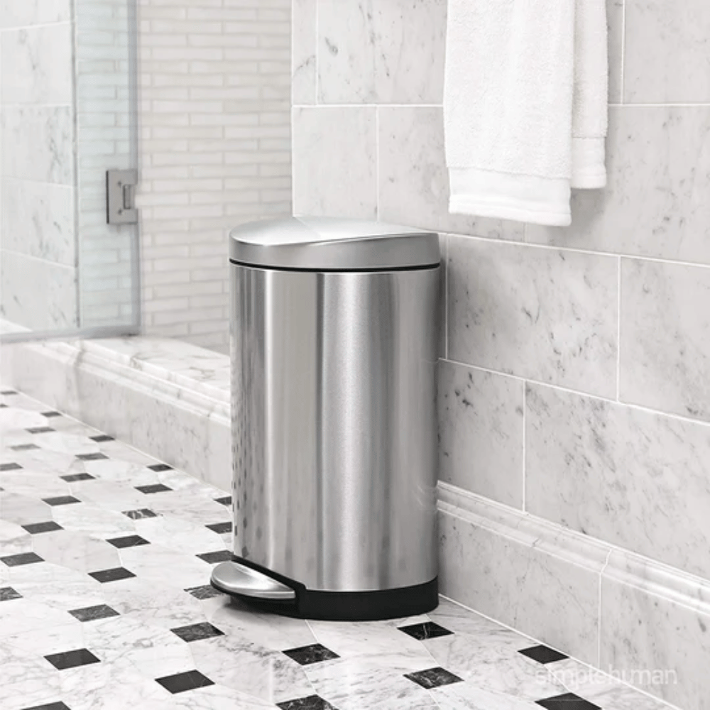 Thùng rác bán nguyệt Simplehuman 6L nội địa Đức cao cấp