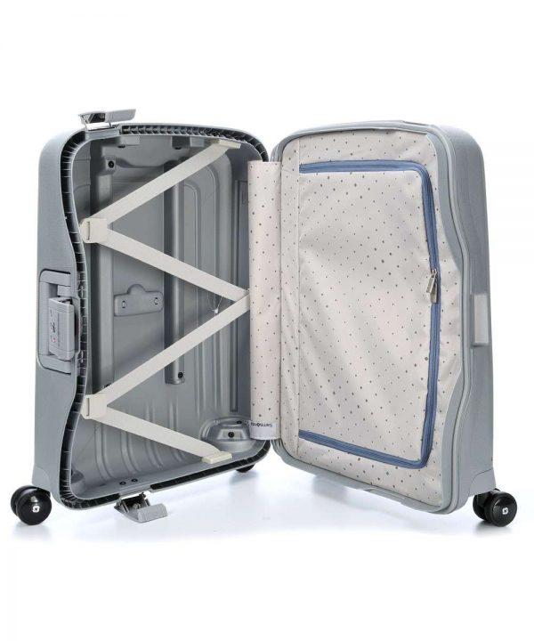 Vali Samsonite S cure size cabin (màu bạc) made in EU - Germany S&T