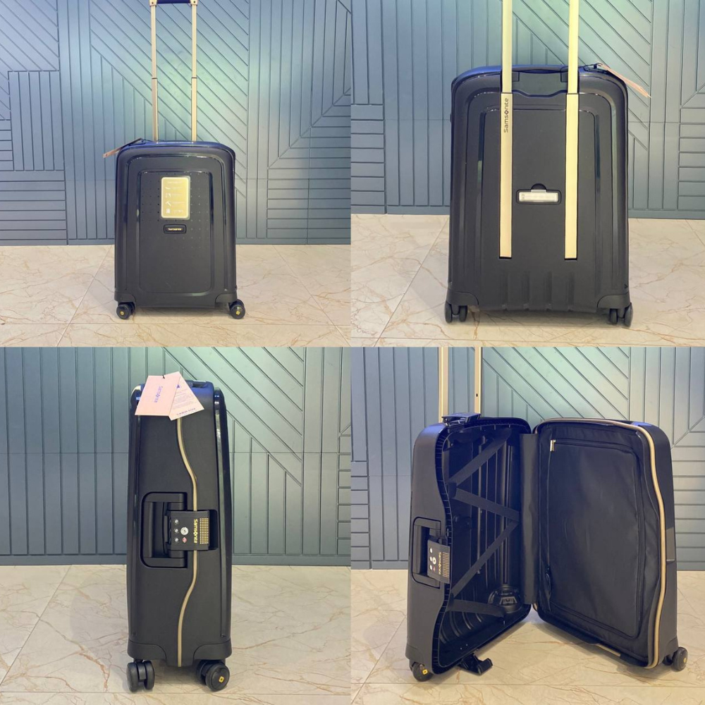 Vali Samsonite S'Cure DLX Spinner Sz S cabin (màu vàng đen) - Germany