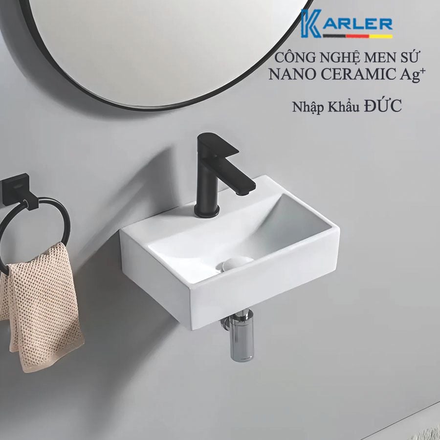 Bồn Lavabo Sứ Mini Đa Năng Treo Tường Hoặc Đặt Bàn Cao Cấp Chính Hãng ...