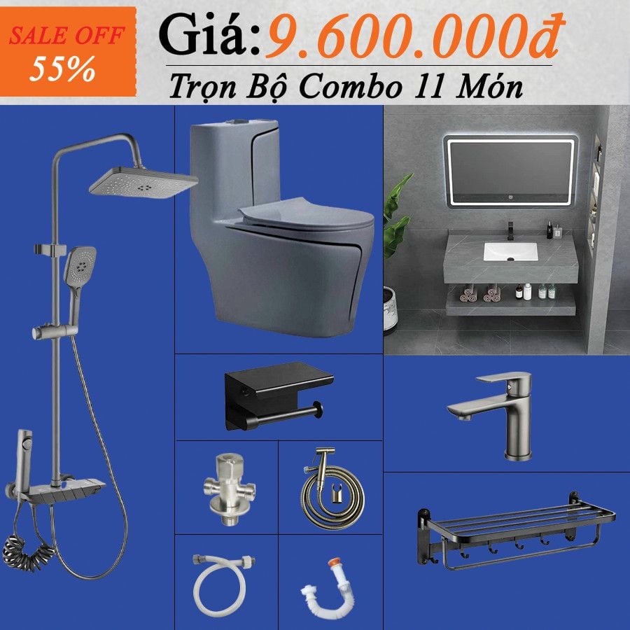 Combo Thiết Bị Vệ Sinh 06 Kho Thiết Bị Vệ Sinh Chính Hãng