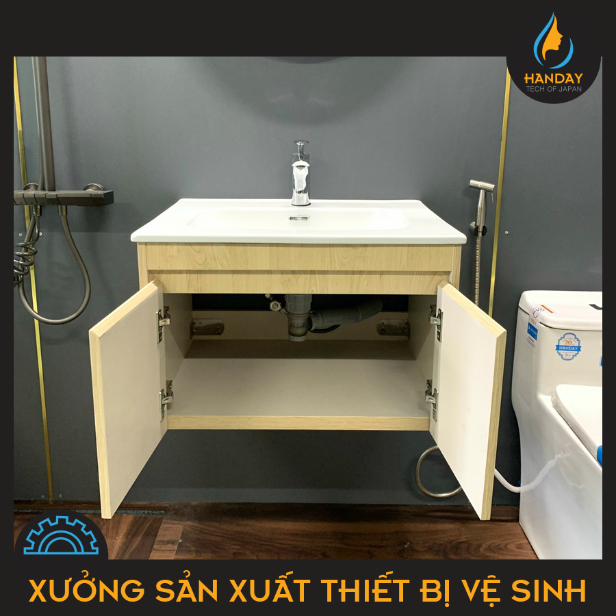 Tủ Chậu Lavabo PVC Lõi Đặc 61x47 Bồn Sứ Âm Phủ Mặt Tủ Màu Gỗ Sáng – Kho ...