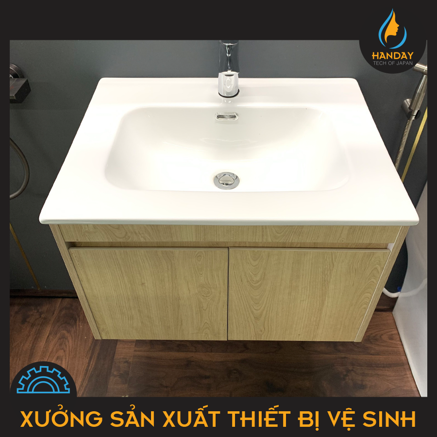 Tủ Chậu Lavabo PVC Lõi Đặc 61x47 Bồn Sứ Âm Phủ Mặt Tủ Màu Gỗ Sáng – Kho ...