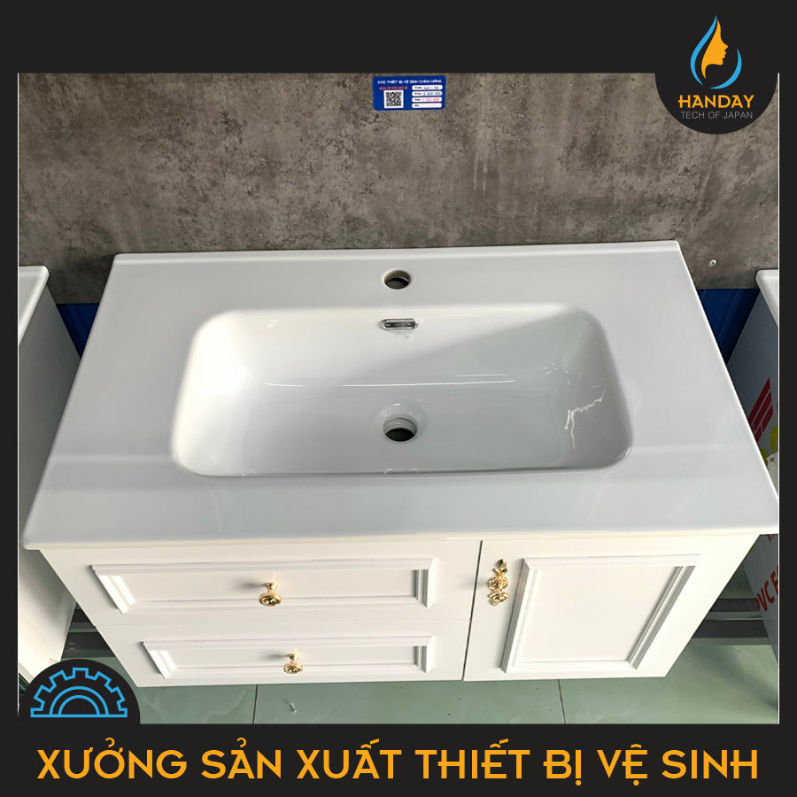 Tủ Chậu Lavabo PVC Tân Cổ Điển Handay – Kho Thiết Bị Vệ Sinh Chính Hãng