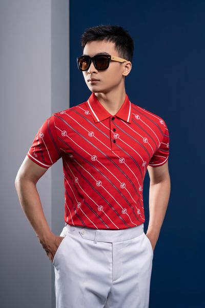 AP polo đỏ kẻ chéo - AP142DO - 48 – Adam Store Biên Hòa