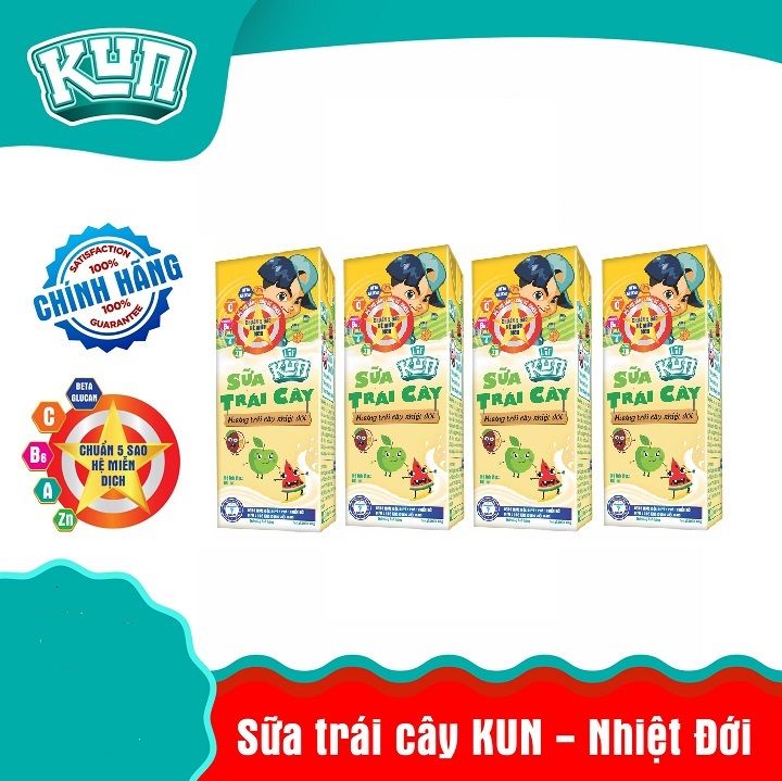 Lốc Sữa Lif Kun Trái Cây Nhiệt Đới 180ml – shopsua165