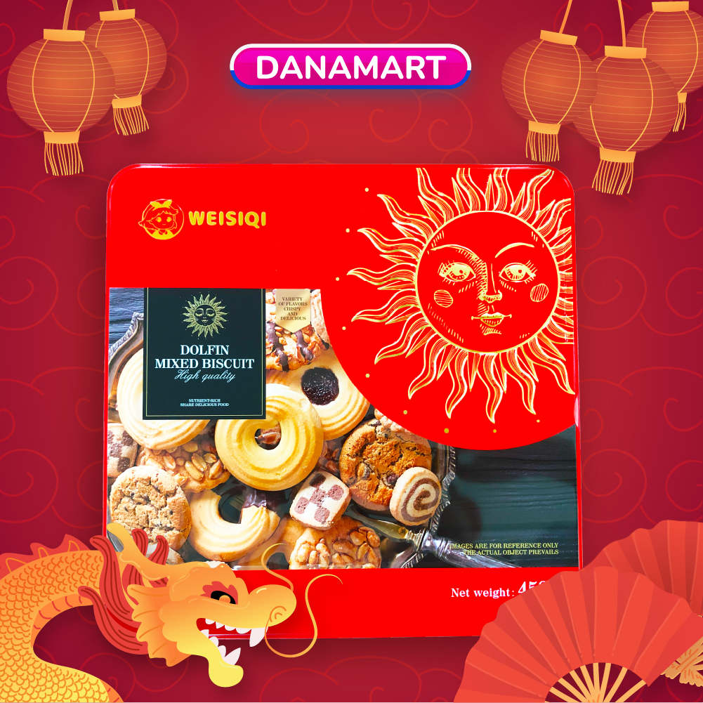 Bánh Quy WEISIQI Hộp Thiếc Đài Loan 458g Màu Đỏ – shopsua165