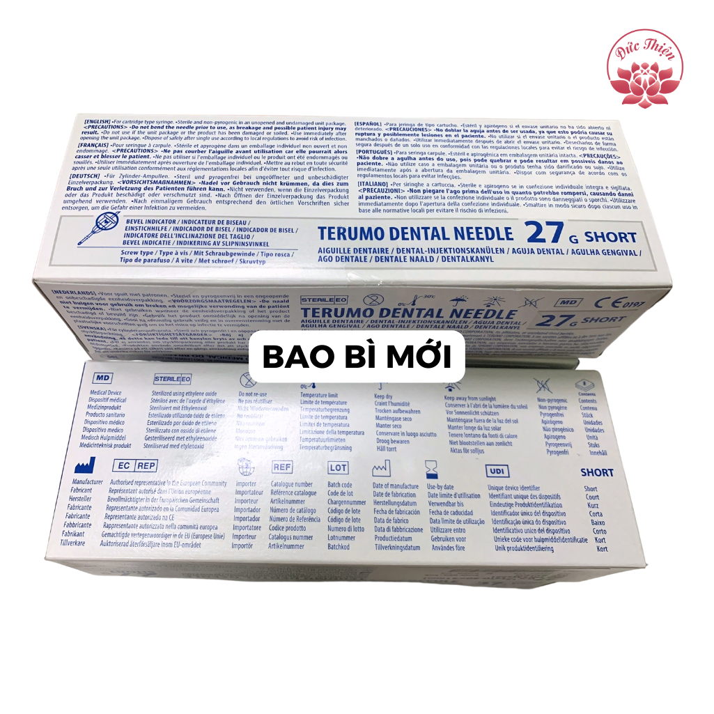 Đầu kim tiêm Terumo 27G 21mm và 30mm Nhật Bản (Hộp/ 100 mũi) – ĐỨC THIỆN MEDICAL
