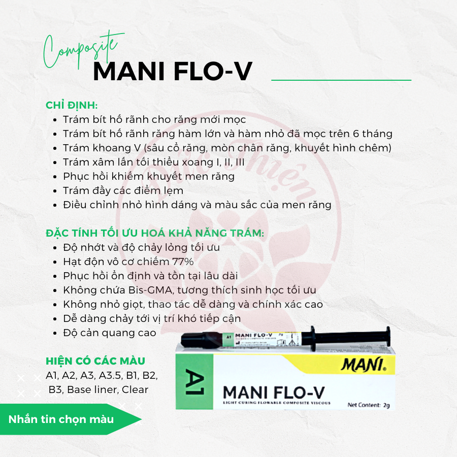 Composite lỏng Mani Flo-V - Đức Thiện Medical – ĐỨC THIỆN MEDICAL