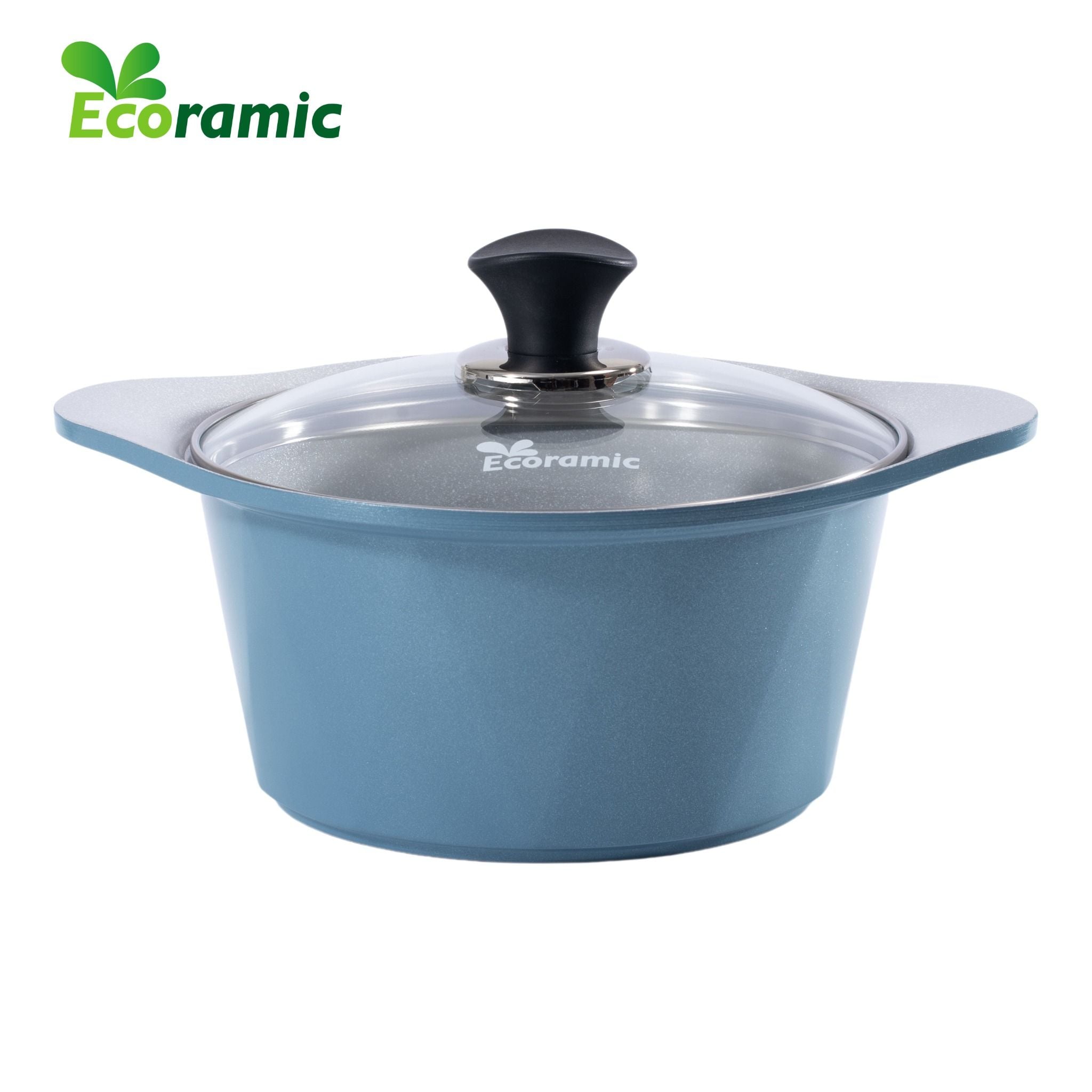 Nồi Vân Đá Đáy Từ Ecoramic Size 20 - Xanh – ECORAMIC