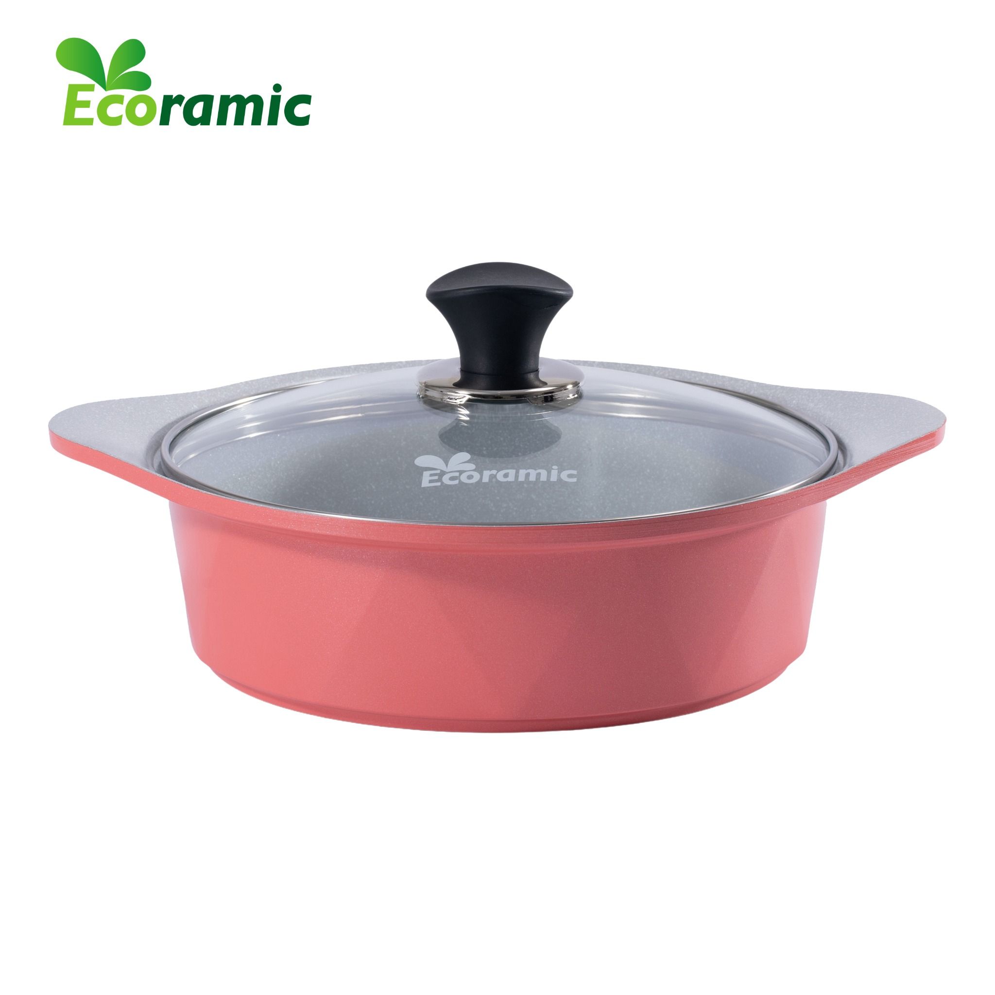 Nồi Vân Đá Đáy Từ Ecoramic Size 22 - Hồng – Ecoramic Việt Nam