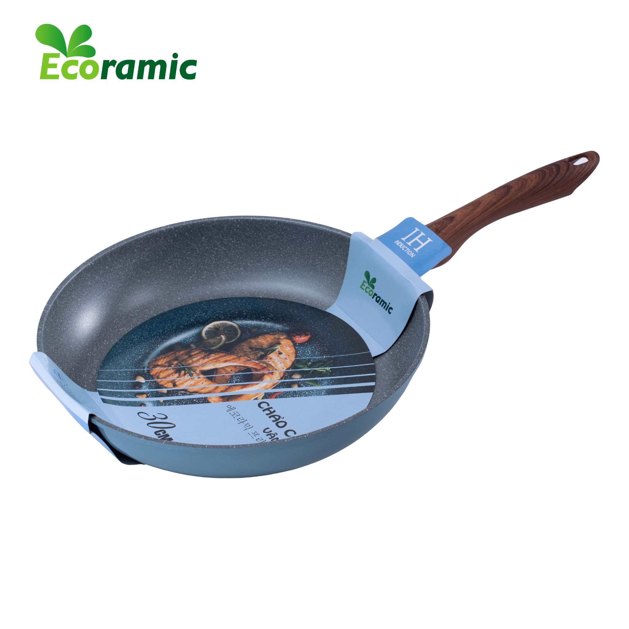 Chảo Cạn Vân Đá Đáy Từ Ecoramic Size 30 – Ecoramic Việt Nam