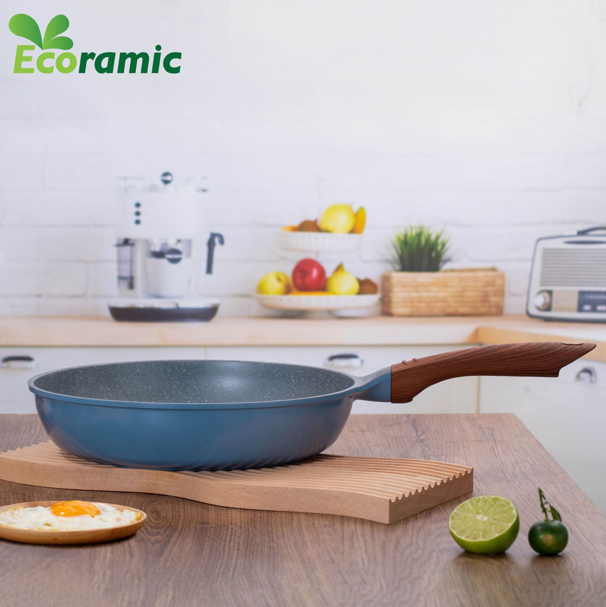 Chảo Cạn Vân Đá Đáy Từ Ecoramic Size 30 – Ecoramic Việt Nam