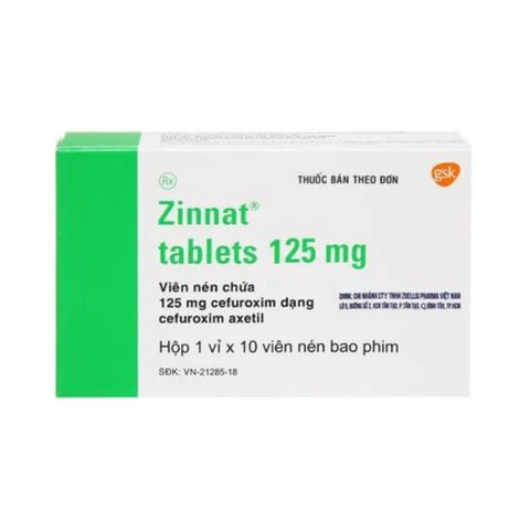Thuốc Kháng Sinh Zinnat Tablets 125mg Có Tốt Không ? Giá Bao Nhiêu