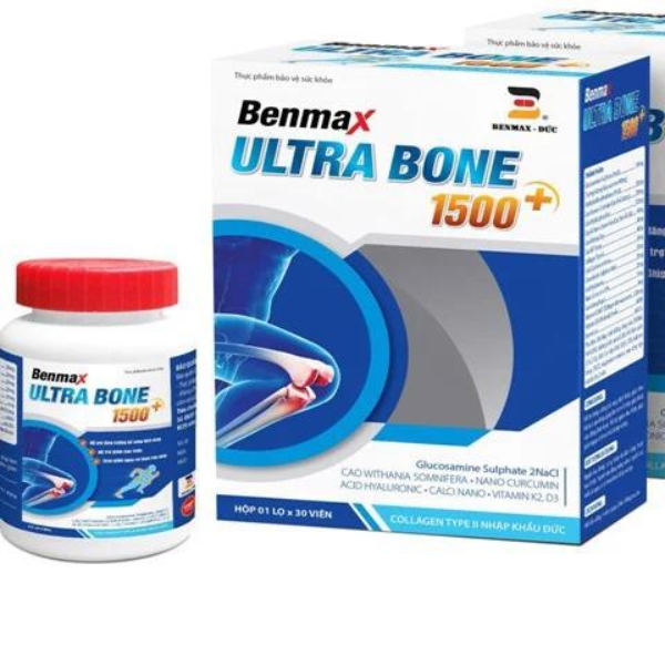 Benmax Ultra Bone 1500+ Giảm Đau Khớp Có Tốt Không? Giá Bao Nhiêu?