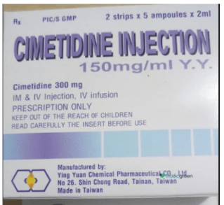 Cimetidine injection taiwan hộp 10 ống có tốt không? Gía bao nhiêu?