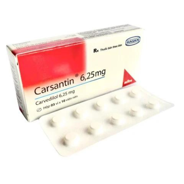 Thuốc Carsantin 6.25mg Điều Trị Huyết Áp Có Tốt Không? Giá Bao Nhiêu