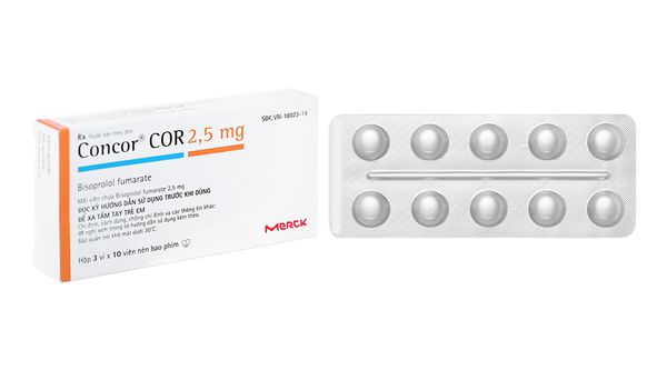 Thuốc Tim Mạch, Huyết Áp Concor 2.5mg Có Tốt Không? Giá Bao Nhiêu?