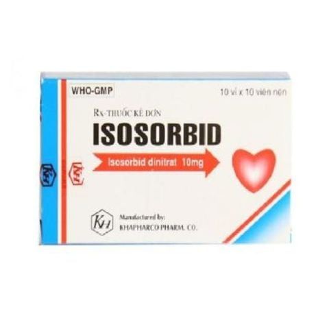 Thuốc Isosorbid 10mg Trị Đau Thắt Ngực Có Tốt Không? Giá Bao Nhiêu