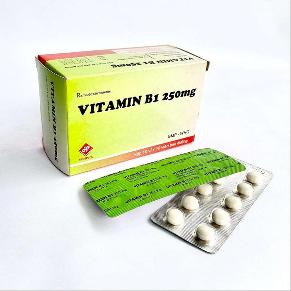 Vitamin B1 250mg Vidipha hộp 100 viên có tốt không? Gía bao nhiêu?