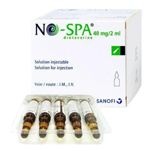 No-spa 40mg/2ml inj hộp 25 ống