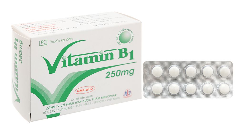 Vitamin B1 250mg MKP hộp 100 viên Có Tốt Không? Giá Bao Nhiêu?