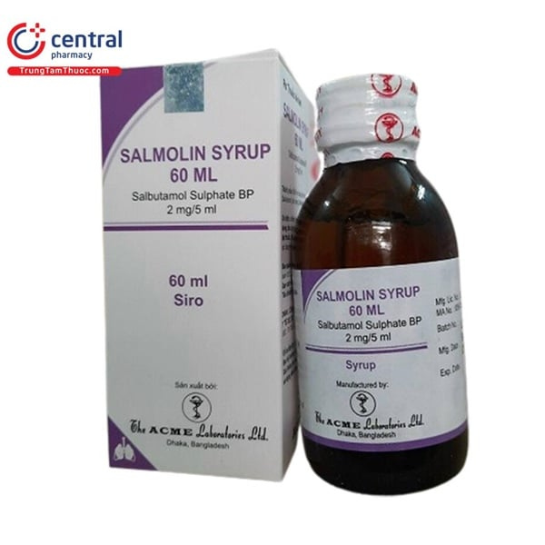 Salmolin syrup thuốc trị hen suyễn chai 60ml