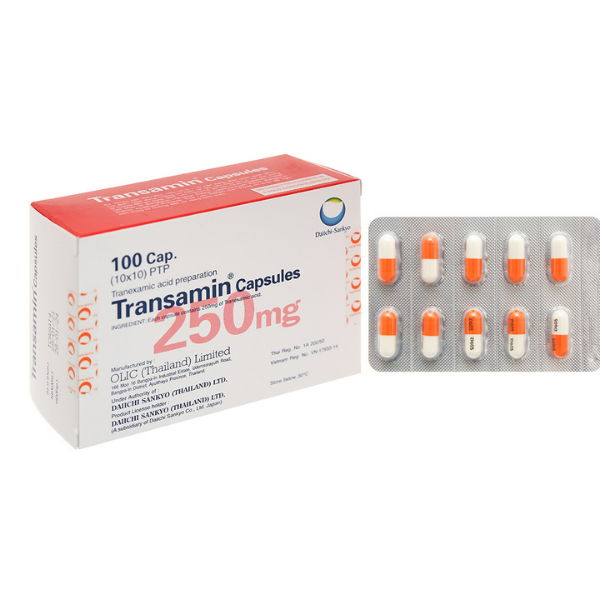 Thuốc Transamin 250mg Điều Trị Chảy Máu Có Tốt Không? Giá Bao nhiêu?