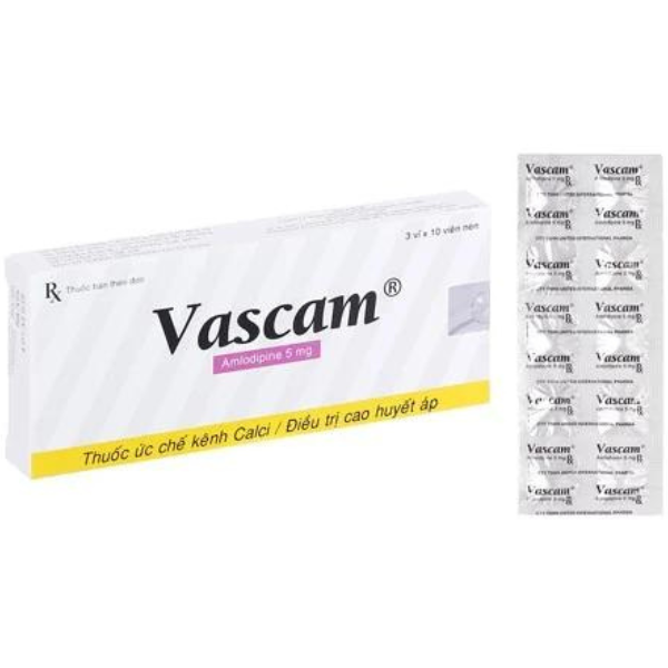 Vascam 5mg hộp 30 viên
