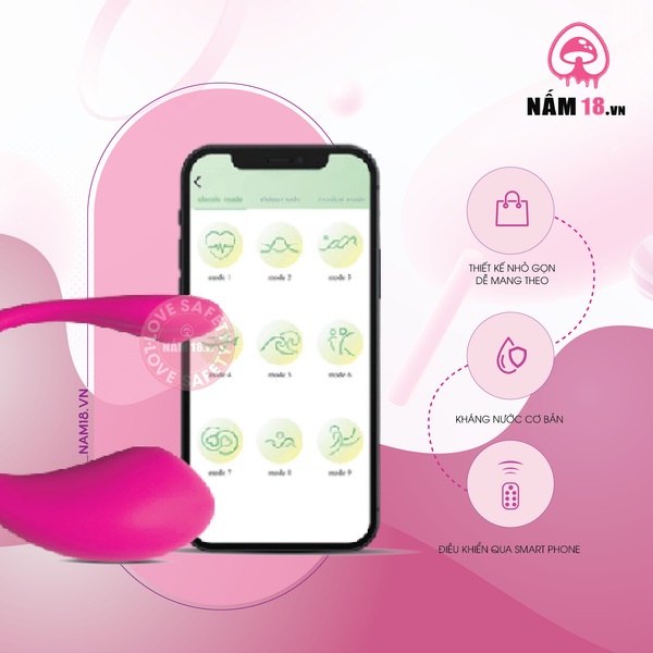 Trứng Rung Quần Lót Giá Rẻ G204 Điều Khiển App | Nấm 18 – NẤM 18 | "Thỏa mãn KHÔNG giới hạn..."