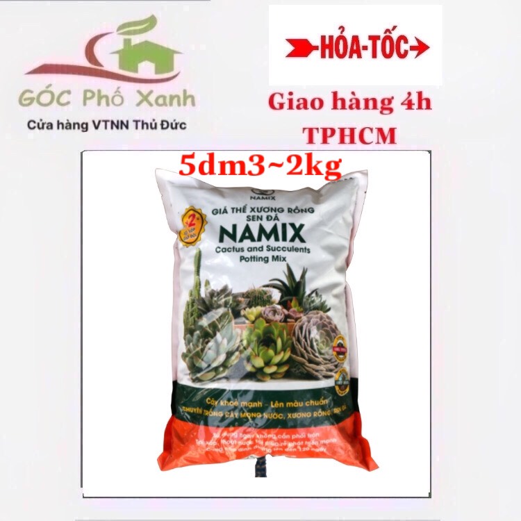 Đất trồng xương rồng sen đá Namix 5dm3 – CH VẬT TƯ NÔNG NGHIỆP THỦ ĐỨC