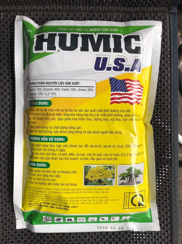 Phân hữu cơ HUMIC USA 1KG – CH VẬT TƯ NÔNG NGHIỆP THỦ ĐỨC