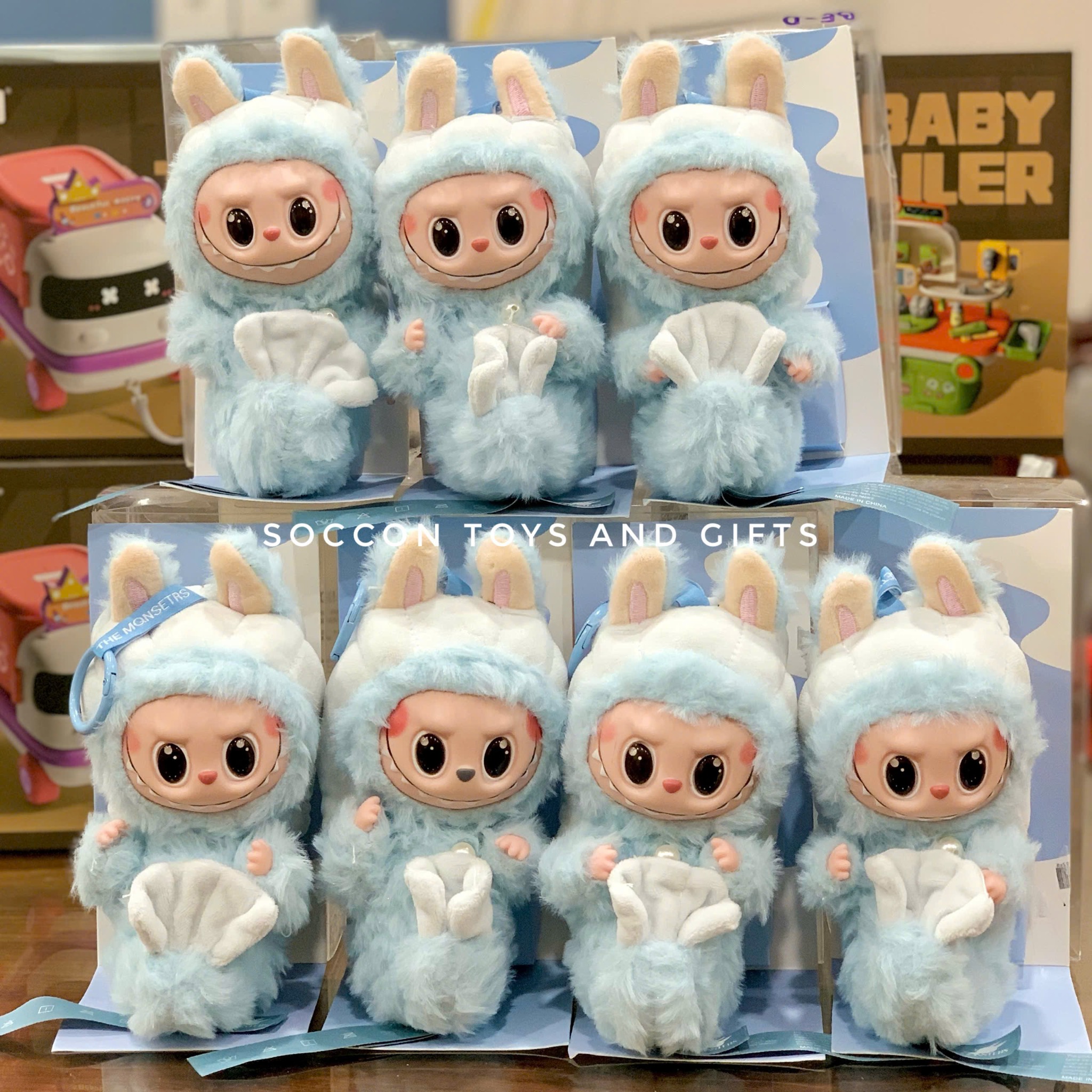 Mô hình móc khóa Labubu Merlion Sư tử biển HIDE AND SEEK ( hàng trưng ...