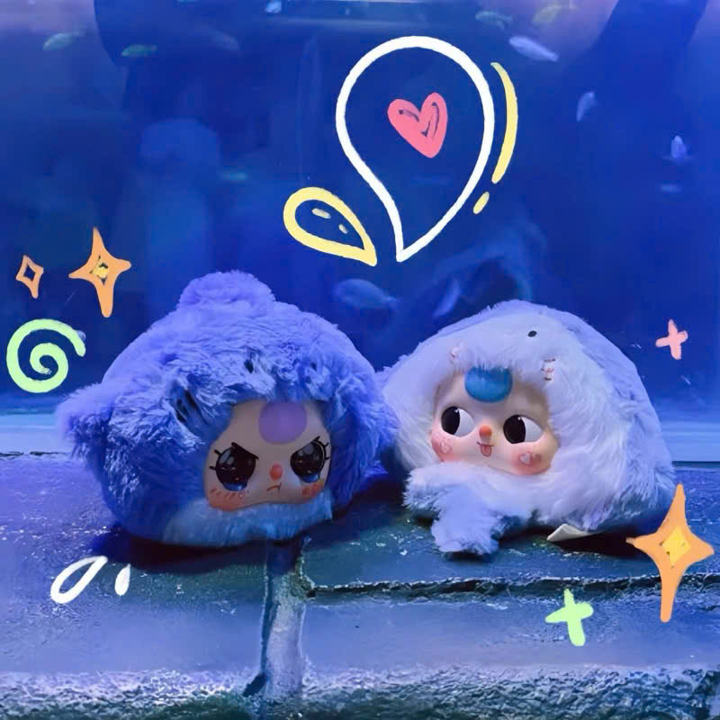 BLINDBOX BABY THREE ( bé 3 ) : Full set 8 box Baby Three Hải Sản ( hàn ...