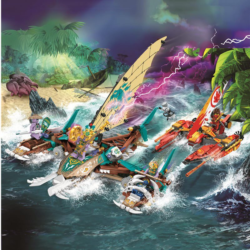 Đồ chơi lắp ráp: bộ xếp khối LARI Ninja Blocks Series ( Trận đánh trên ...