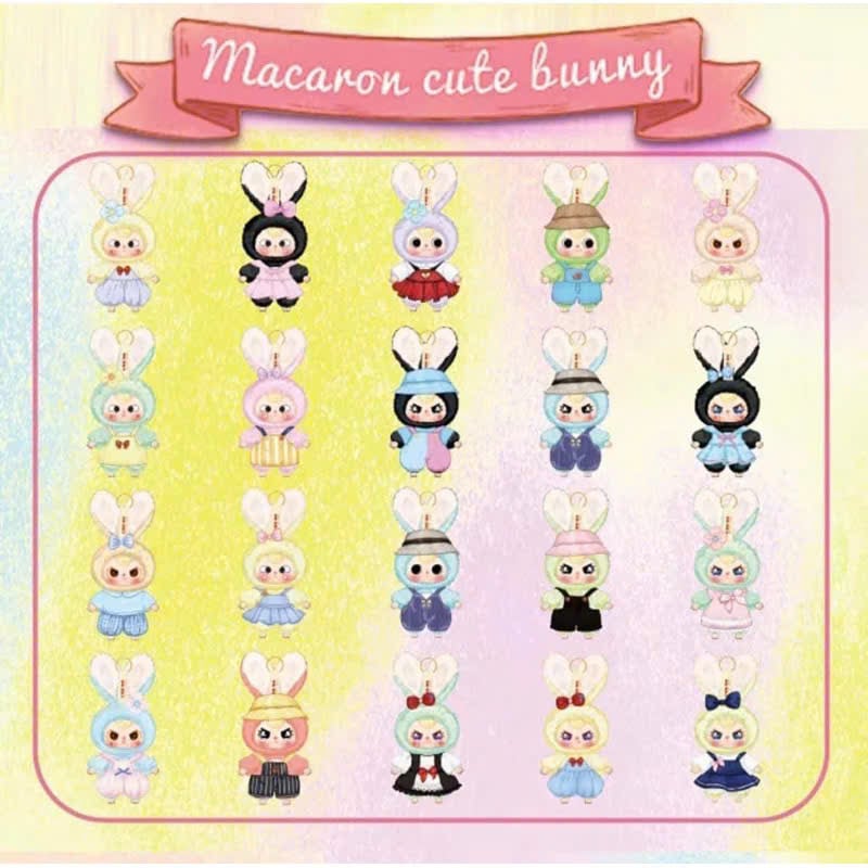 BLINDBOX BABY THREE ( bé 3 ) : Lẻ 1 box Baby Three Macaron Cute Bunny – SOCCON toys & gifts