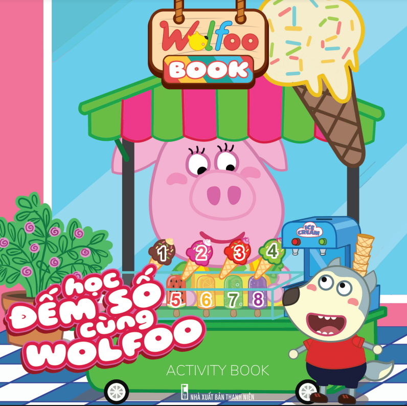 Wolfoo book - Học đếm số cùng Wolfoo – SOCCON toys & gifts
