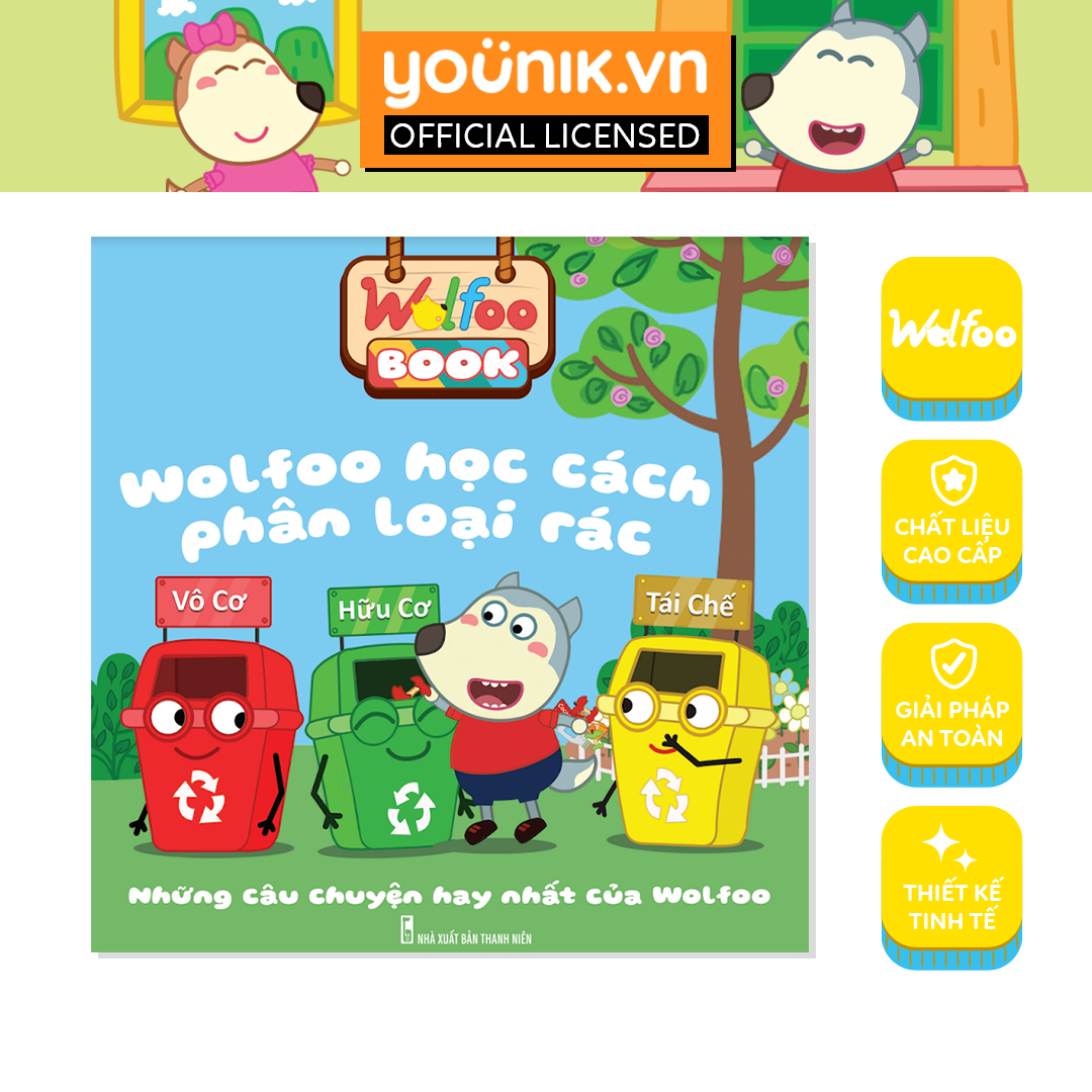 Wolfoo book - Wolfoo học cách phân loại rác – SOCCON toys & gifts