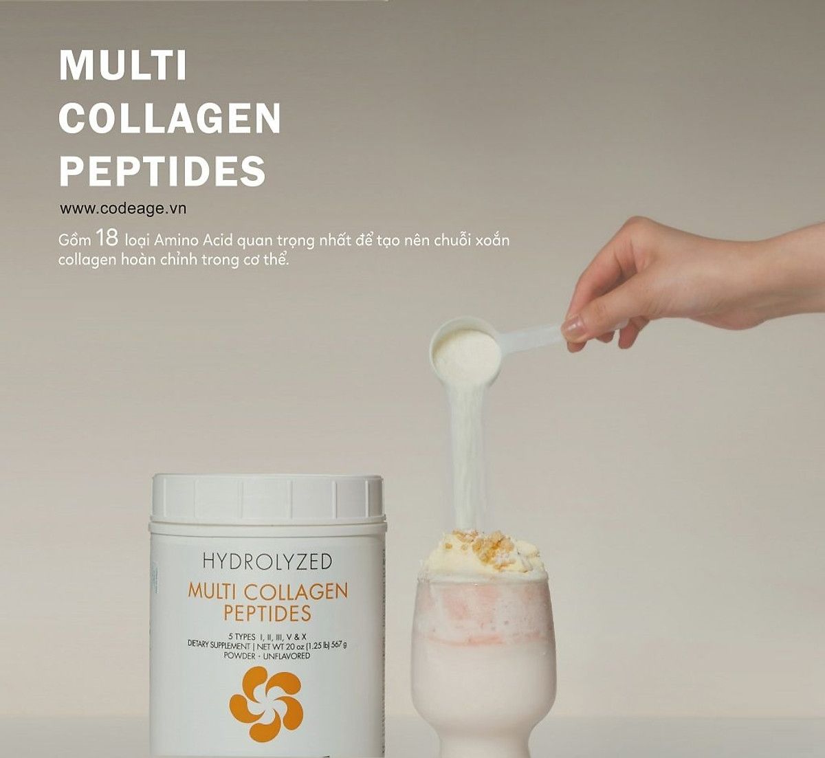 Codeage Hydrolyzed Multi Collagen 567G – PERFECTSTORE.VN | VITAMINS ...