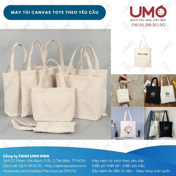 OEM ODM Canvas Tote Bag Manufacturing Workshop - UMO TT5807010– Vietnam ...