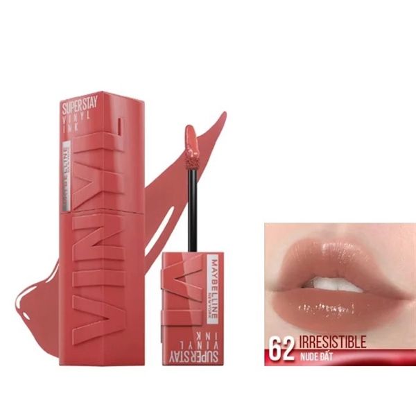SON KEM BÓNG MAYBELLINE SUPER STAY VINYL INK 62 IRRESISTIBLE NK MBL ...