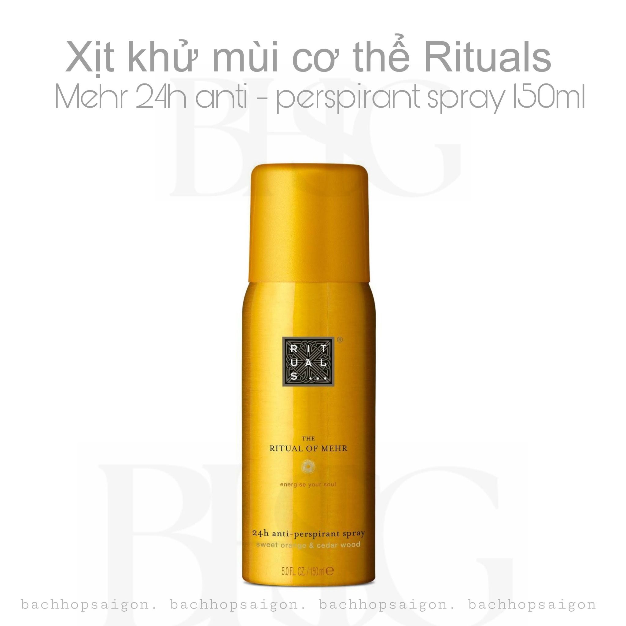 Xịt chống mồ hôi Rituals of MEHR Anti perspirant Spray 24h (150ml ...